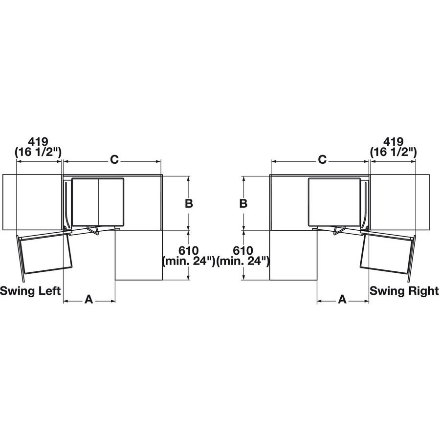 Kessebohmer 546.17.908, Magic Corner One, for Blind Corner Cabinets ...