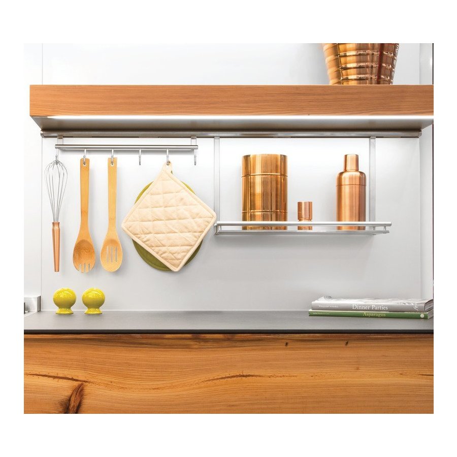 Kessebohmer 521.61.625, Spice Rack, Backsplash Railing System, 2 Tiers ...
