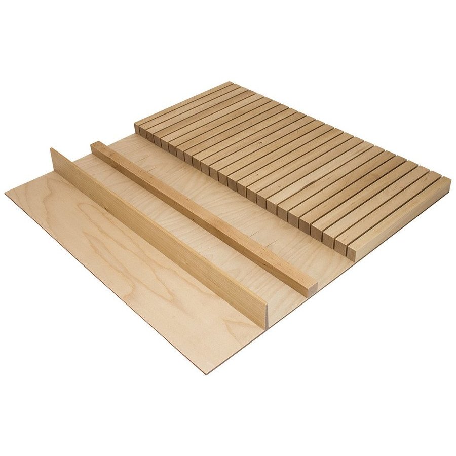 Hafele 556.87.982, Knife Insert, Fineline, Birch, 24", Holds 23 Knives ...