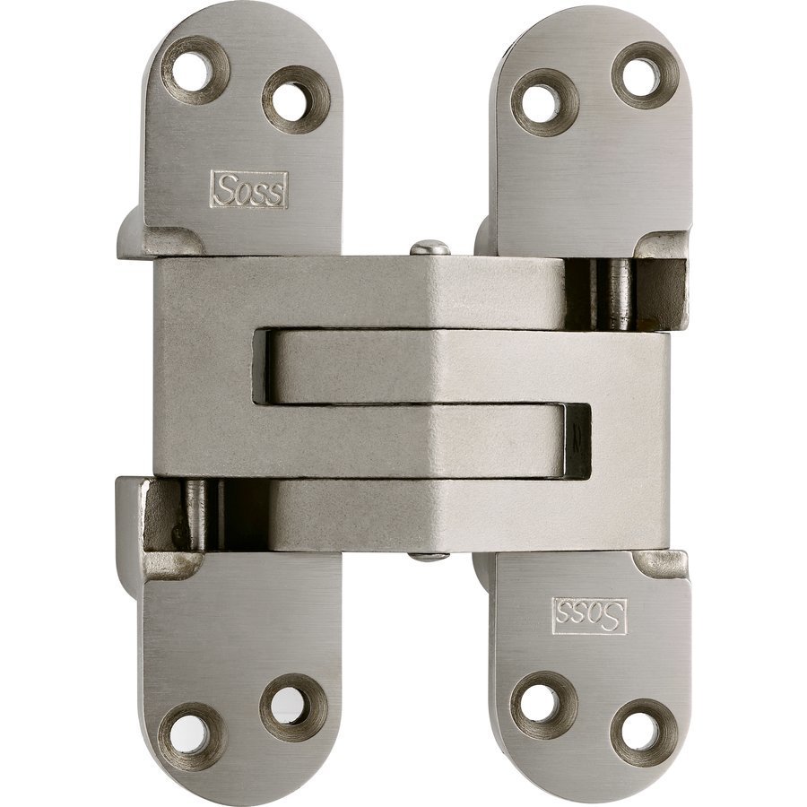SOSS #220 Invisible Hercules Hinge Satin Nickel | CabinetParts.com