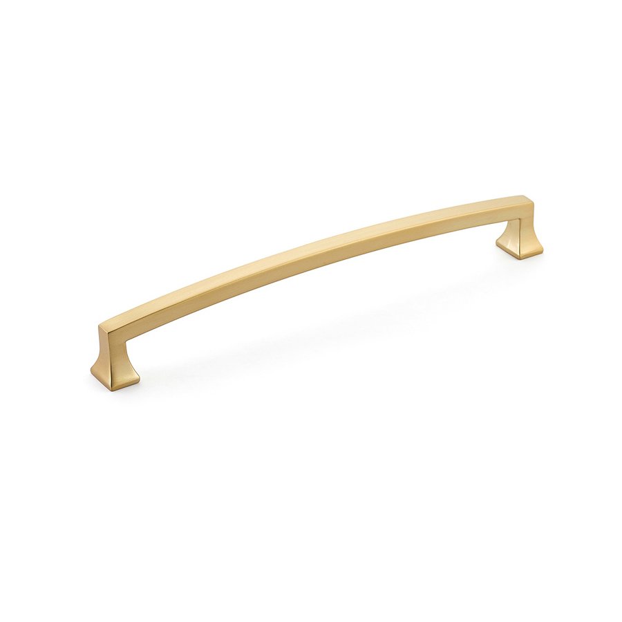 Schaub and Company 540-SSB, Menlo Park Arched Pull 8" Center to Center Signature Satin Brass ...