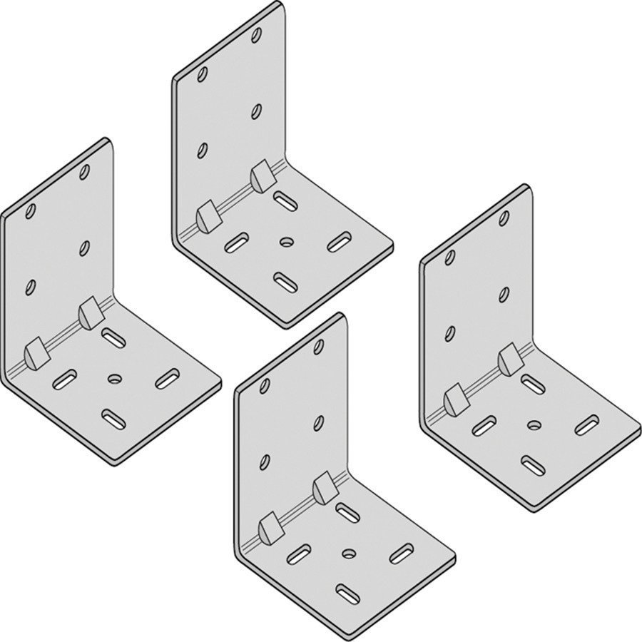 Blum 295.4000, Universal Bottom Mounted Slide Mounting Brackets for use ...