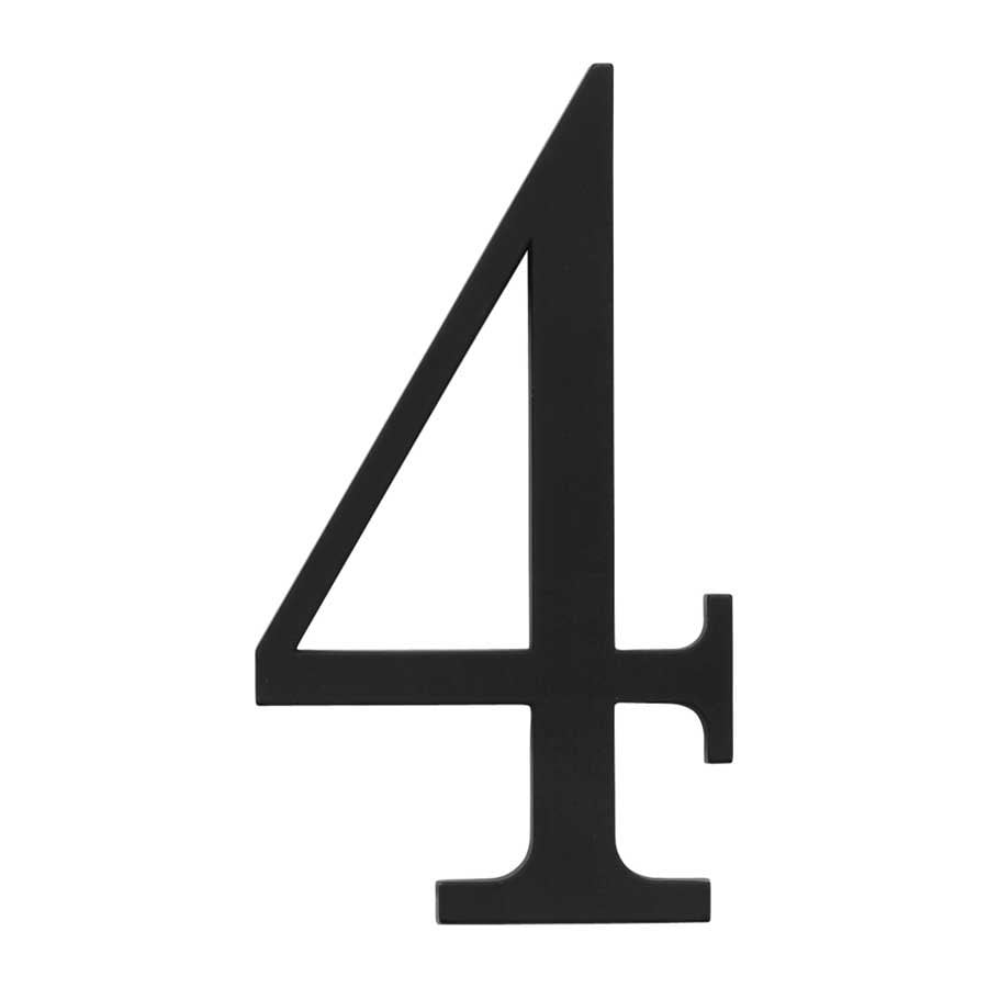 Atlas Homewares TRN4-BL, Traditionalist House Number Four Black ...