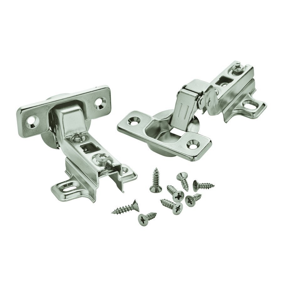 Amerock BP4613D14, Full Inset Hinge 2-7/16 Inch Width, Nickel, Pair ...