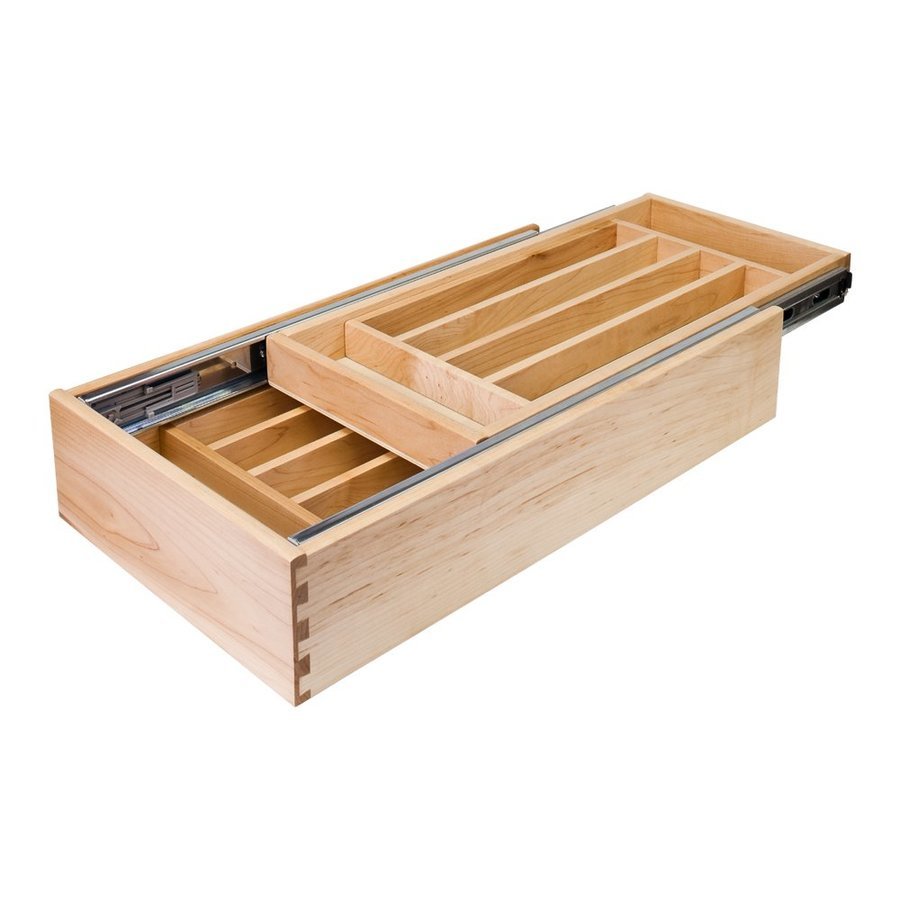 Hardware Resources CD15, 11-1/2 Inch Width Double Cutlery Drawer, Min ...