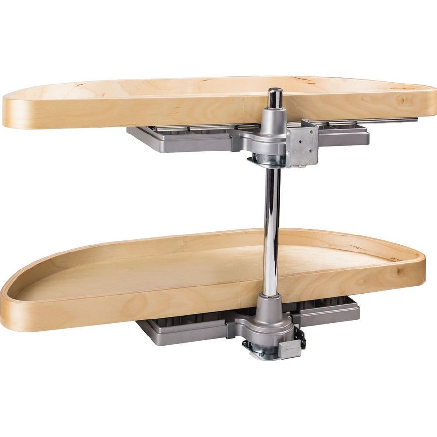 Hardware Resources HMLS-W-3212, 32 Inch Diameter Half-Moon Lazy Susan ...