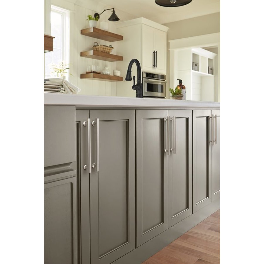 Amerock BP37108G10, Everett 8-13/16 Inch Center to Center Cabinet Pull, Satin Nickel ...