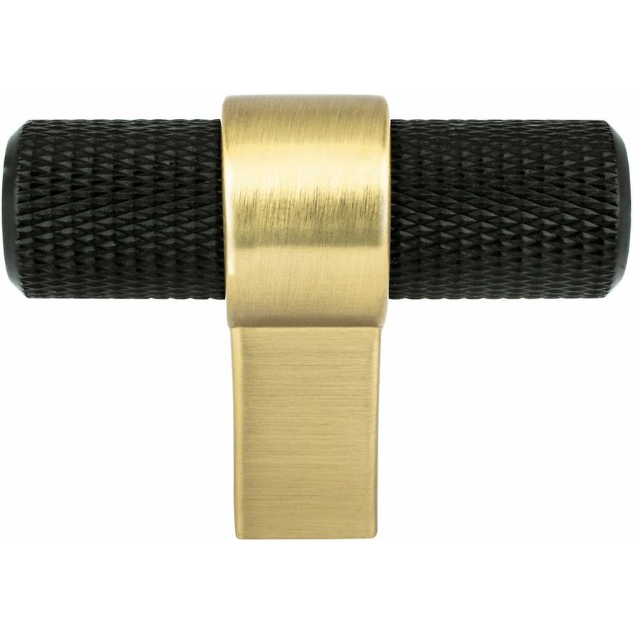 Berenson 2 Inch Radial Reign T-Shape Cabinet Knob, Matte Black and ...