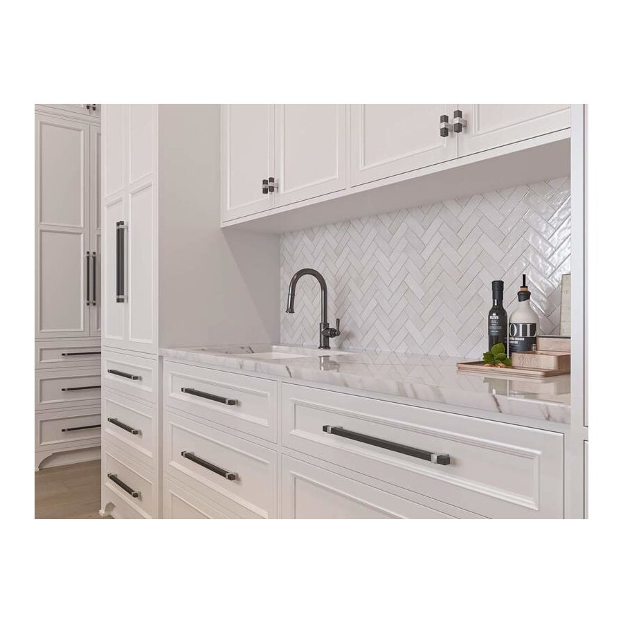 Berenson 5-1/16 Inch CC Rivet Rebel Cabinet Pull, Matte Black & Brushed ...