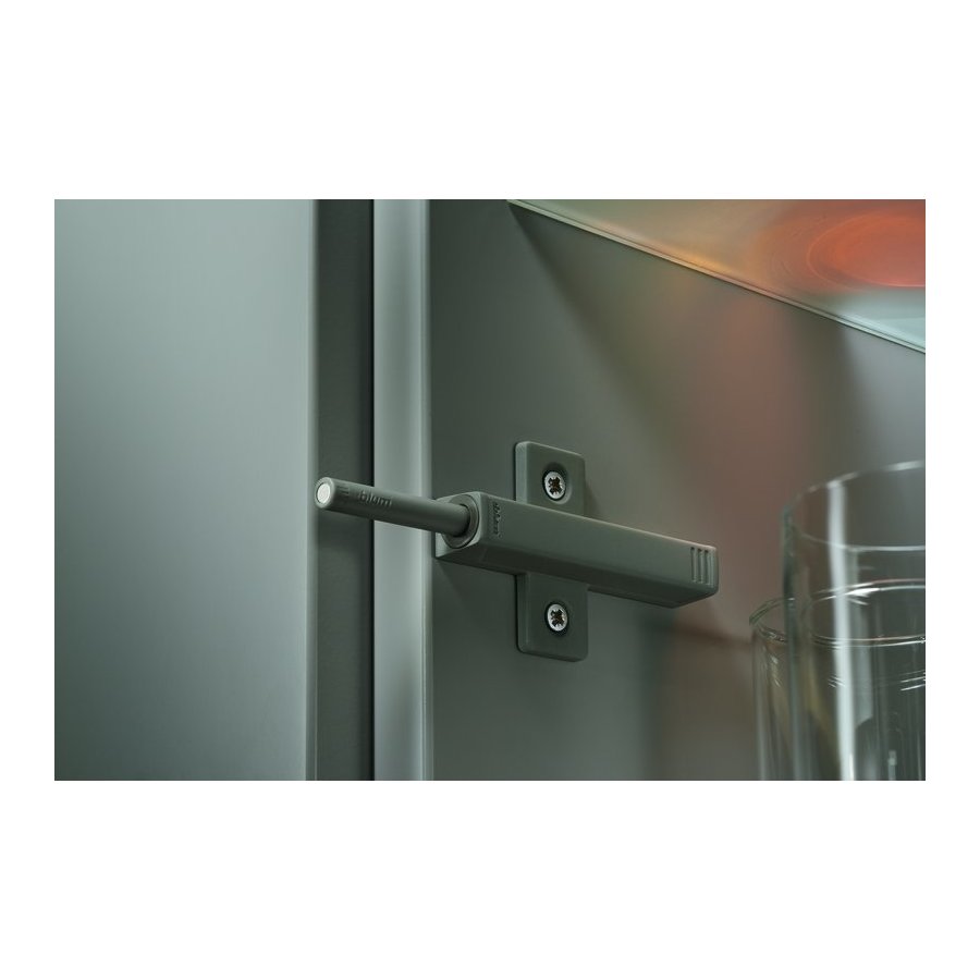 Blum 956.1004, Tip-On Unit for Doors Under 48 Inch Tall, Carbon Black ...