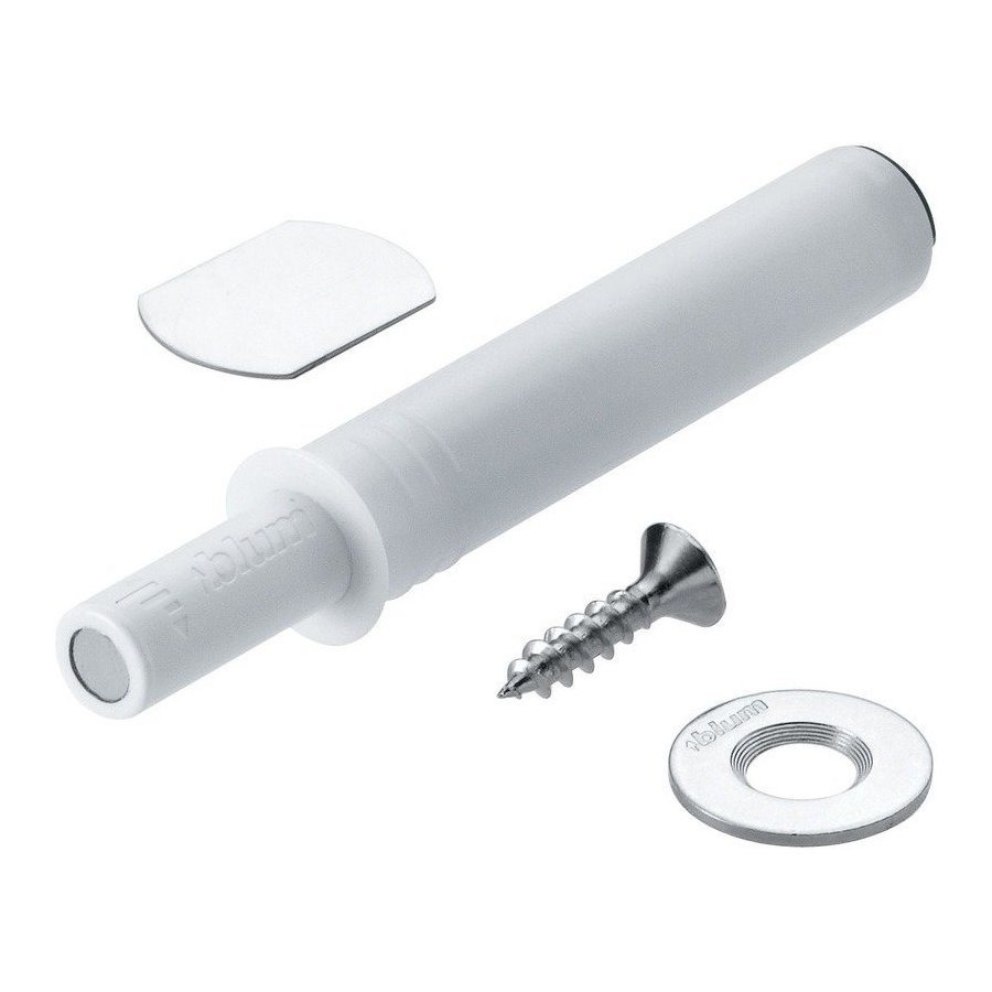 Blum 956.1004, Tip-On Unit for Doors Under 48 Inch Tall, Silk White ...