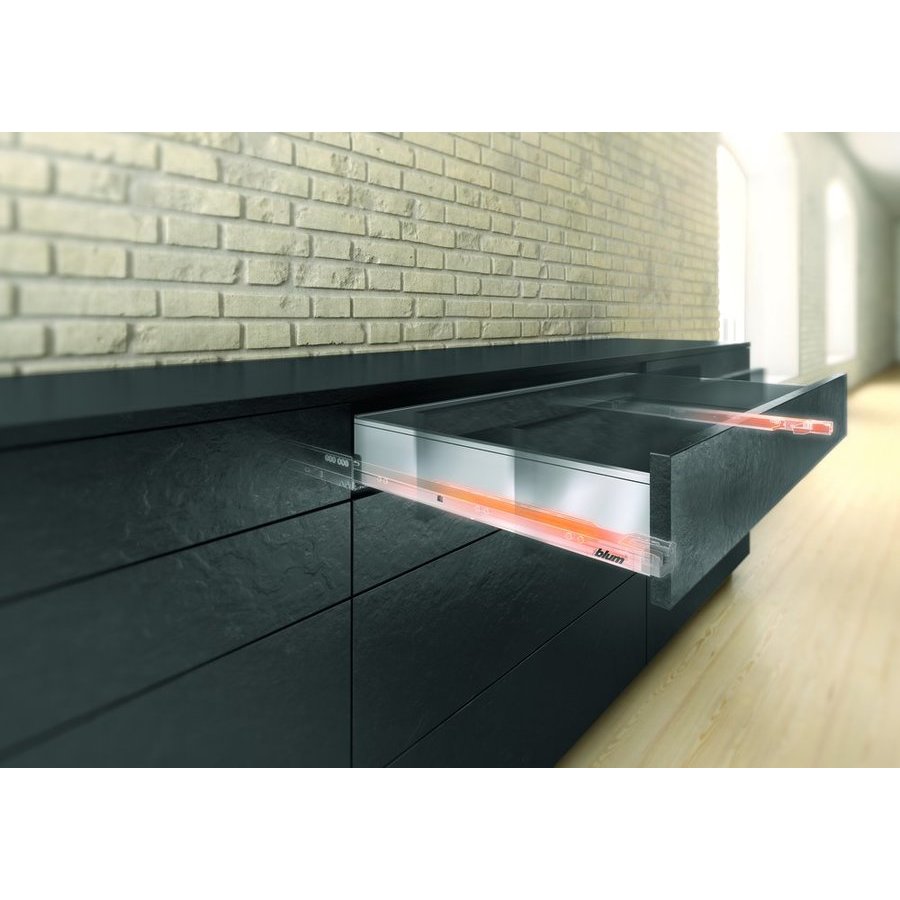 Blum 770C55S0S, 22 Inch Length Series C LEGRABOX Metal Drawer System ...