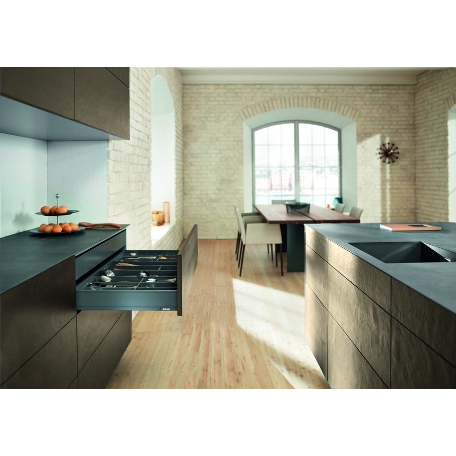 Blum 770N50S0S, 20 Inch Length Series N LEGRABOX Metal Drawer System ...