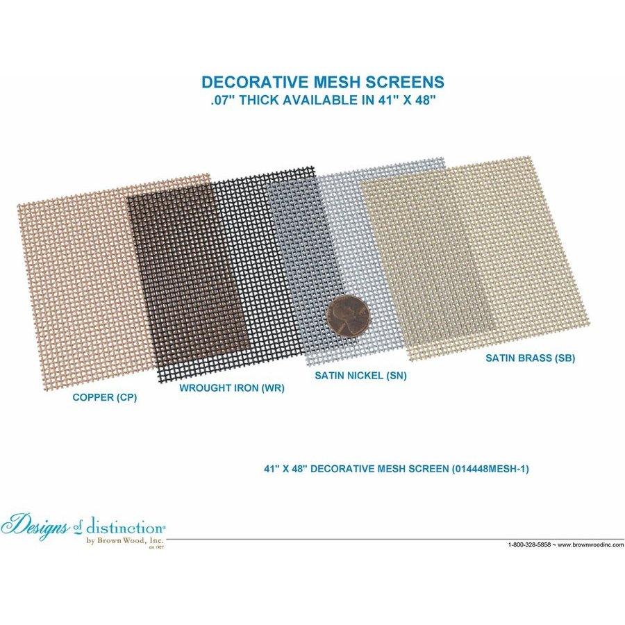 Brown Wood 012248MESHSN1, Fine Wire Mesh for Decorative Wire Grilles ...