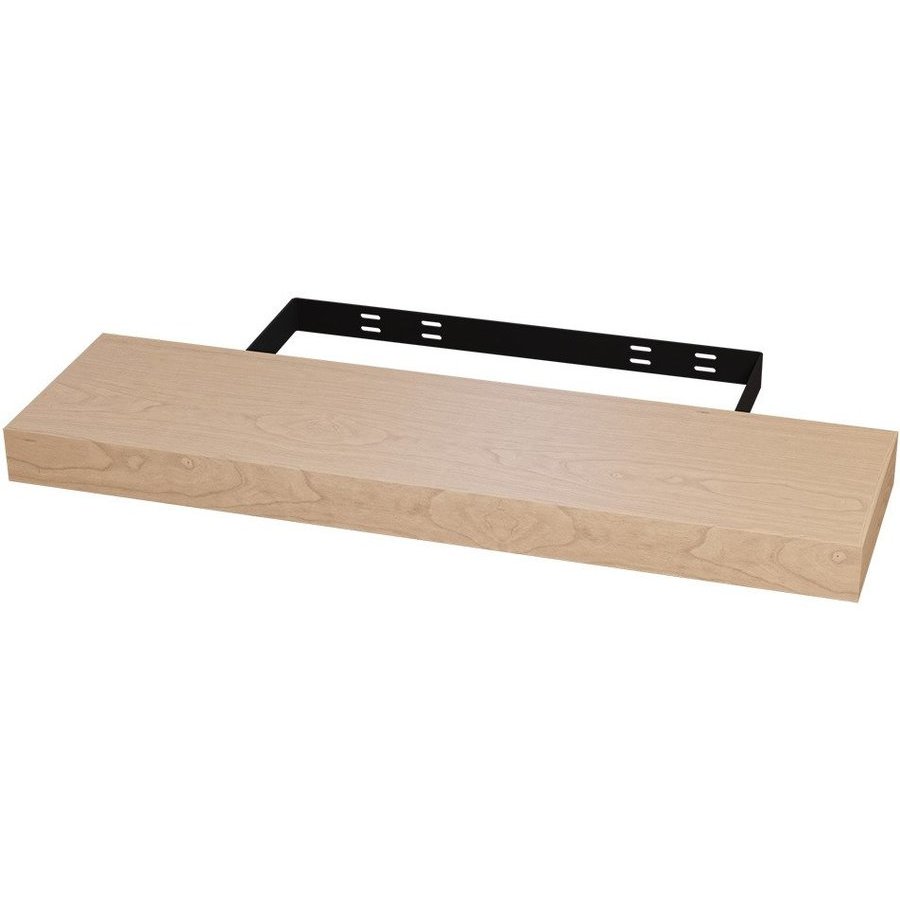 Brown Wood 01MFL103610CH1, Floating Shelf with Concealed Wall Mount ...