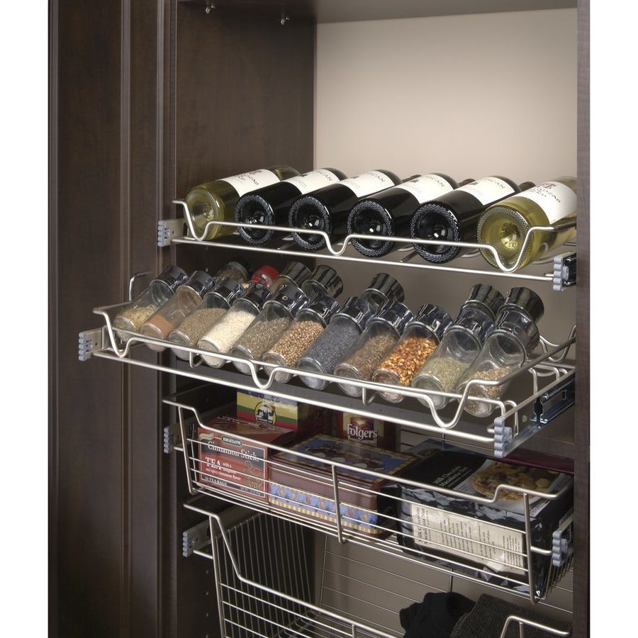 Rev-A-Shelf 5WSCR-30CR-1, 30 Inch Width Deluxe Sliding Spice/Can Rack ...