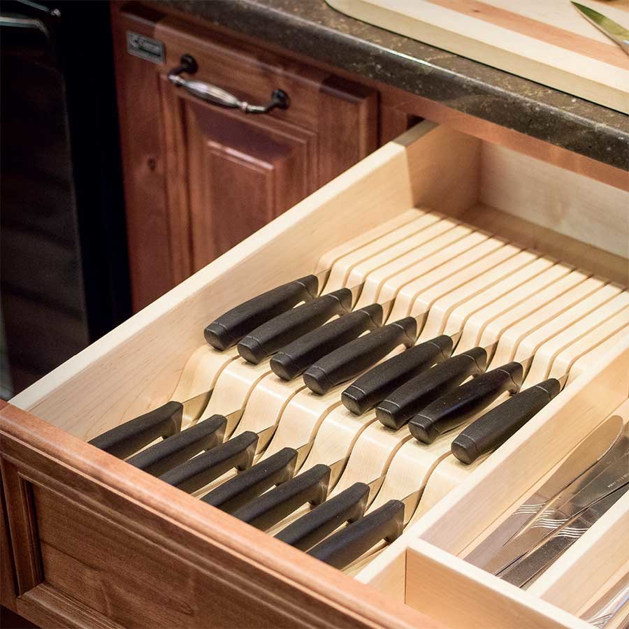 Century Components WKB90PF, American Made Wave 15 Slot Knife Block ...