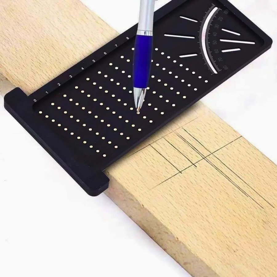 Woodworking Scribe Mark Line Gauge Cross-Out Carpenter T Angle Ruler ...
