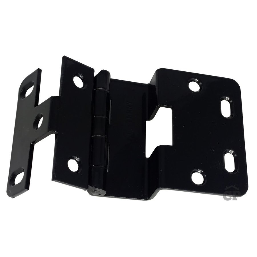 #76 Five Knuckle Overlay Institutional Hinge, Black Powder Coat ...
