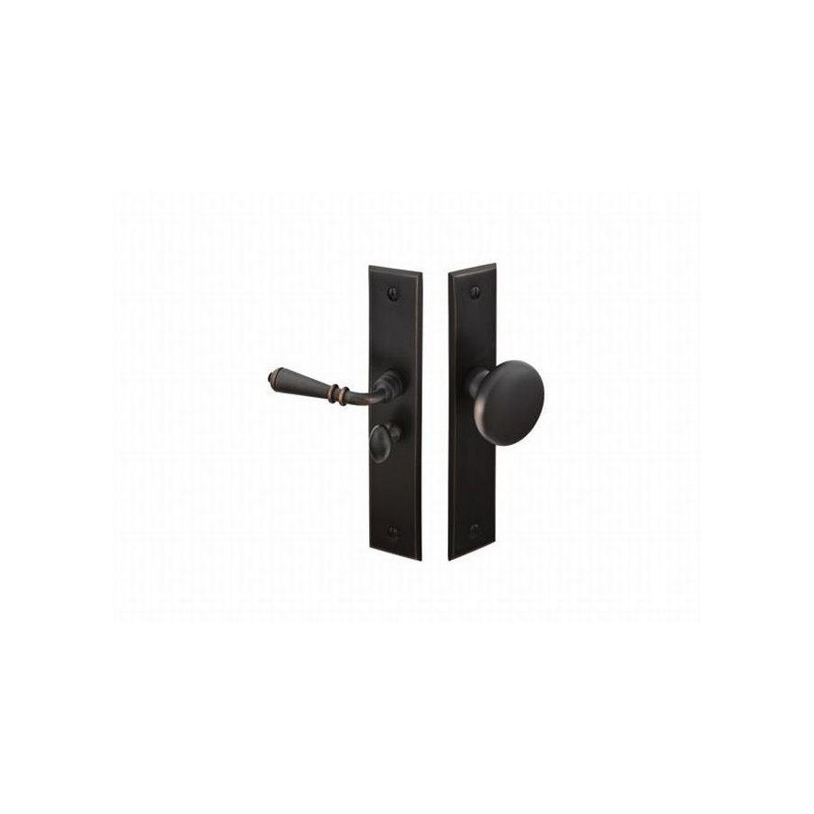 Emtek 2291US10BLH, Left Hand Rectangular Style Screen Door Lock, Oil Rubbed Bronze ...