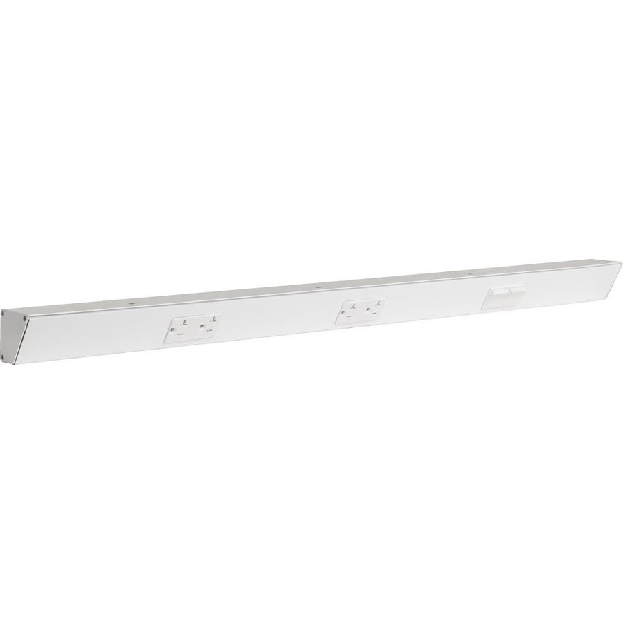 Task Lighting TRS36-3W-WT-RS, 36 Inch Length TRS Angle Power Strip ...