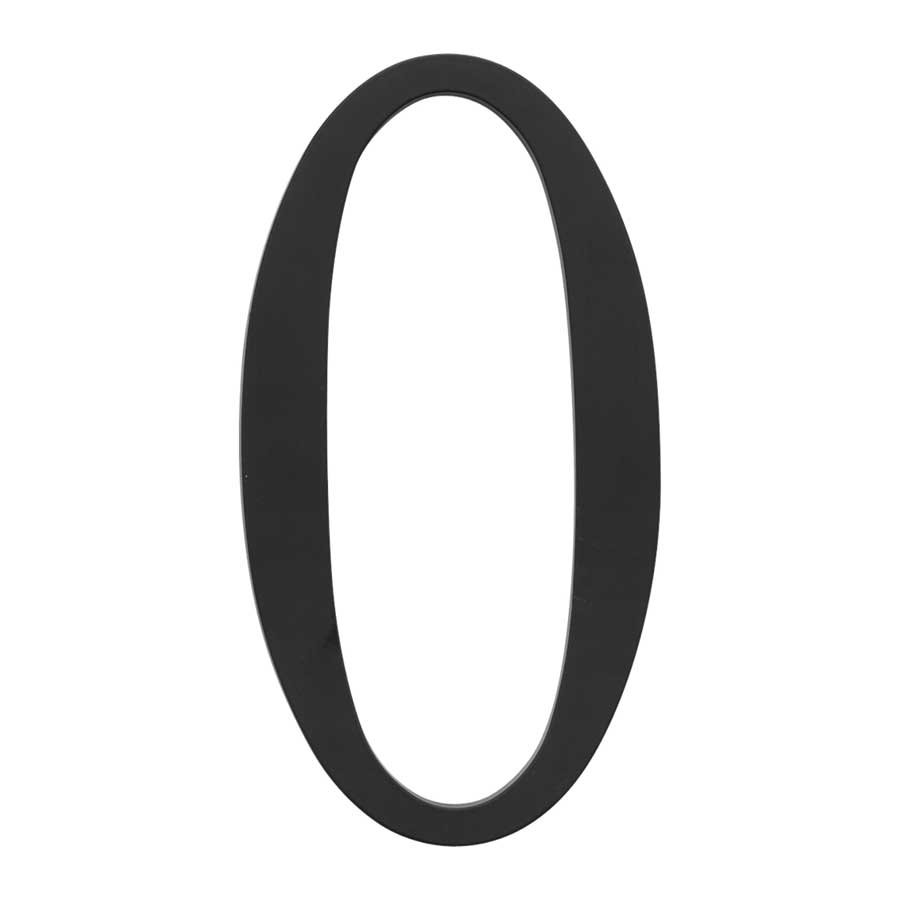 Atlas Homewares TRN0-BL, Traditionalist House Number Zero Black ...