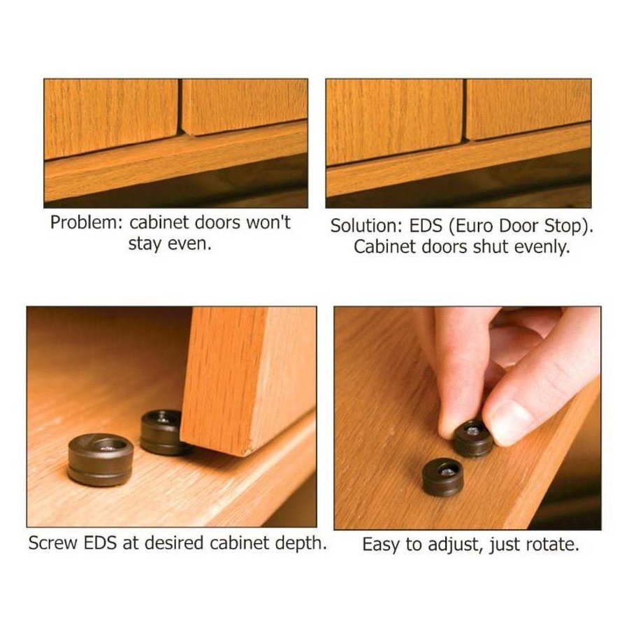 Fastcap EURO DOOR BULK WHITE, Euro Door Stop, Pack of 100, White ...