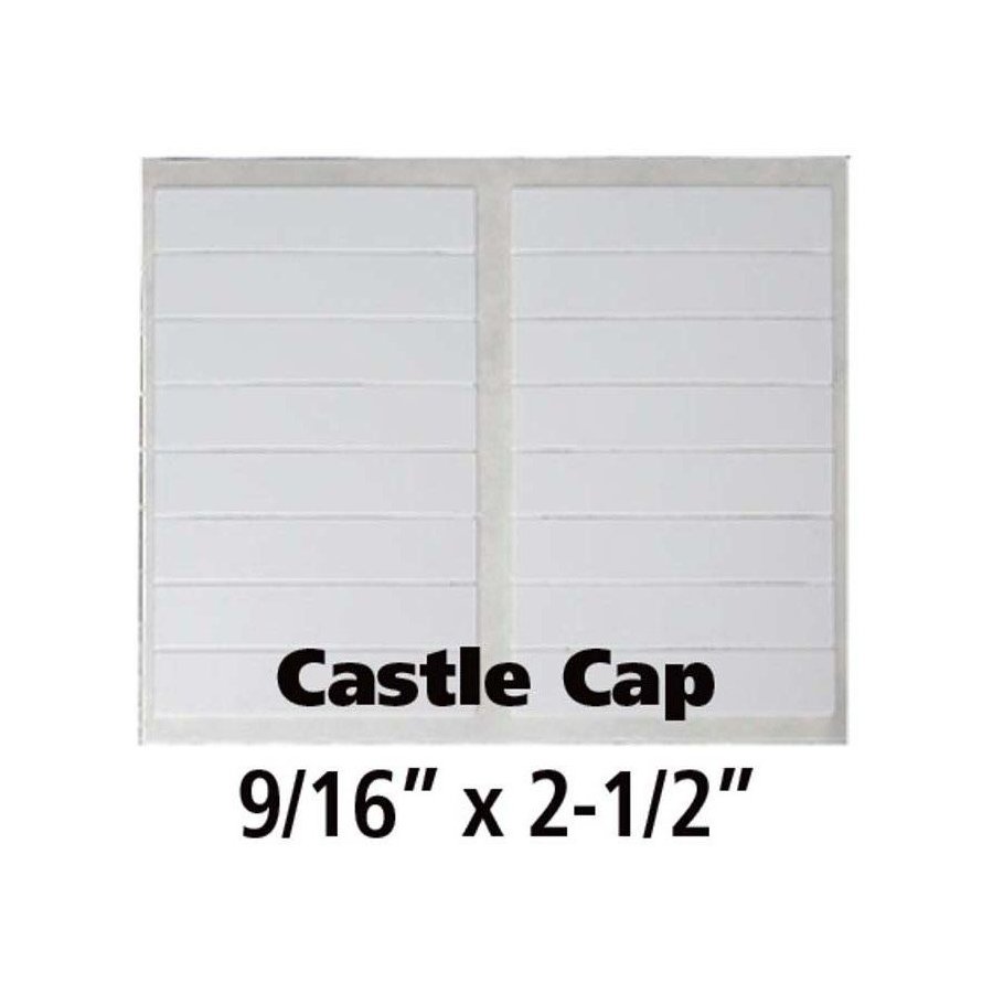 9/16 Inch x 2-1/2 Inch Fastcaps, 320 Fastcaps Per Box, White ...