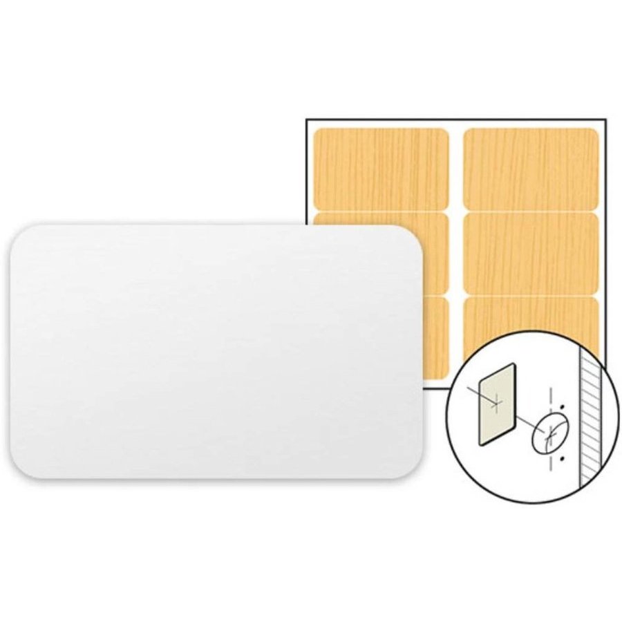 1-1/2 x 2-1/2 Inch Fastcaps, 120 Fastcaps Per Box, White | CabinetParts.com