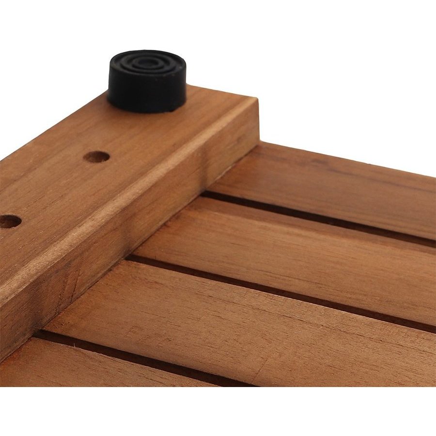 Federal Brace 35-1/2 Inch Length x 19-3/4 Inch Width Lap Teak Shower ...