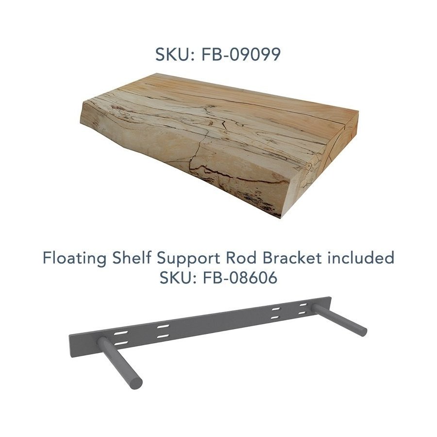 Federal Brace FB-09099, 24 Inch Width x 9 to 12 Inch Depth Live Edge ...