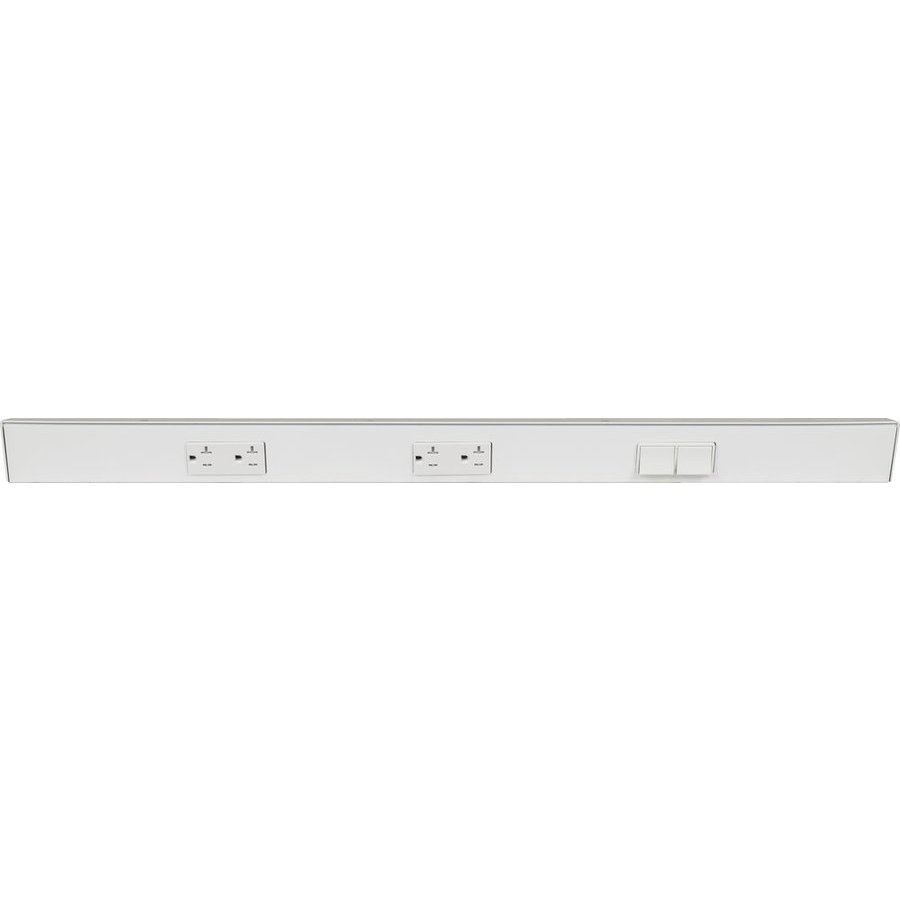Task Lighting TRS30-3W-WT-RS, 30 Inch Length TRS Angle Power Strip ...
