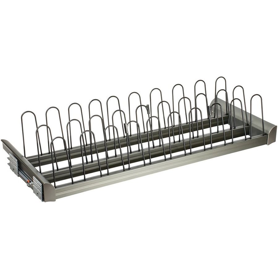 Hafele 807.77.274, TAG ENGAGE 36 Inch Width Pull-Out Shoe Rack, Slate ...