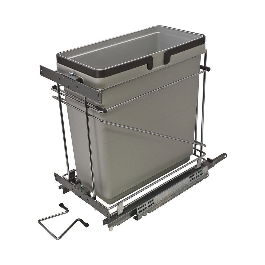 Salice QPAM12135C, 12 Inch Single Waste Bin Pullout 498mm X 305mm X ...