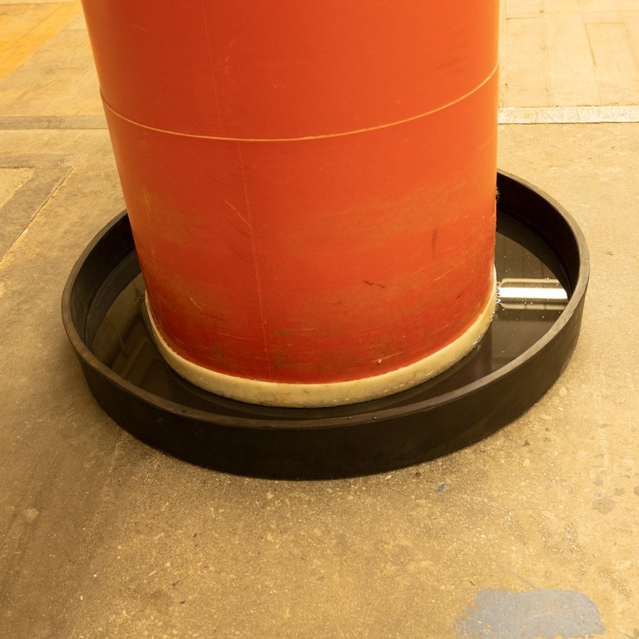 Killarney Metals KM-05481, 24 Inch Diameter Natural Rubber Round Drip ...