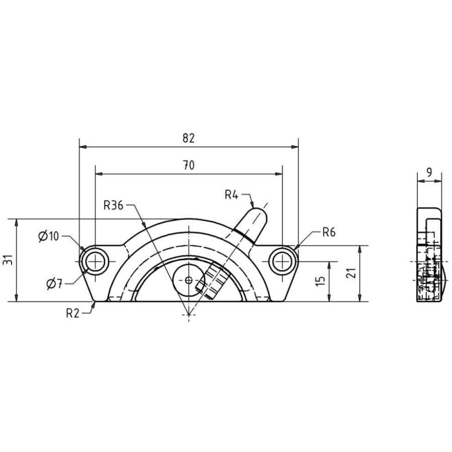 Peter Meier 812-02-NY, 3-1/2 Inch Diameter Conny Table Top Connector ...
