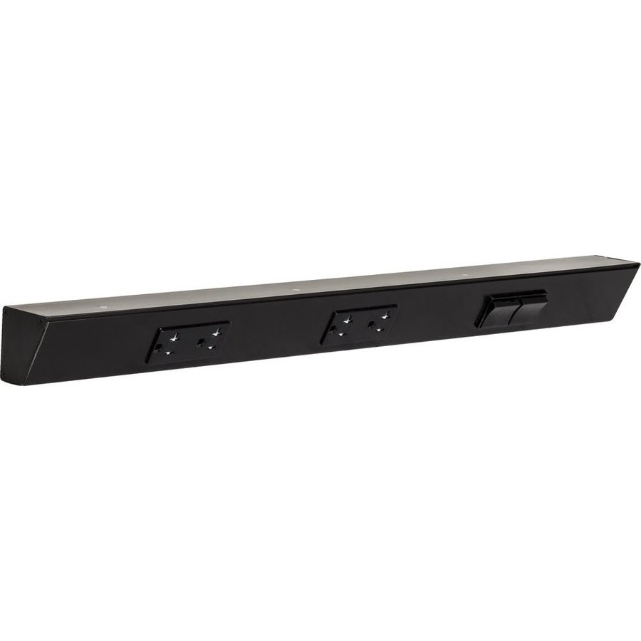 Task Lighting TRS24-3B-BK-RS, 24 Inch Length TRS Angle Power Strip ...