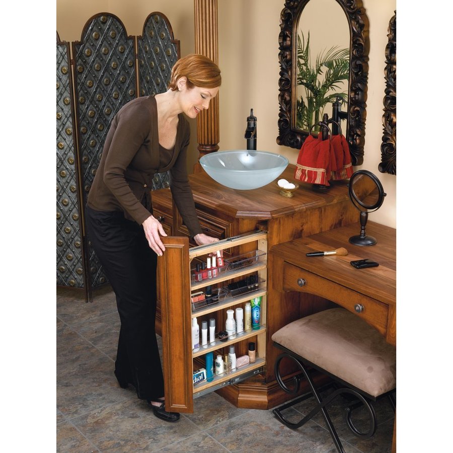 Rev-A-Shelf 432-VF26SC-6, 6 Inch Width Wood Base Cabinet Vanity Filler ...