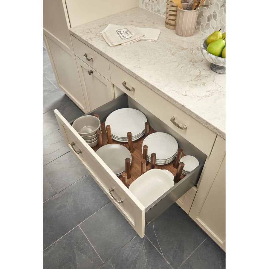 Rev-A-Shelf 4DPS-WN-2421, Small Walnut Drawer Peg System (9 Pegs ...