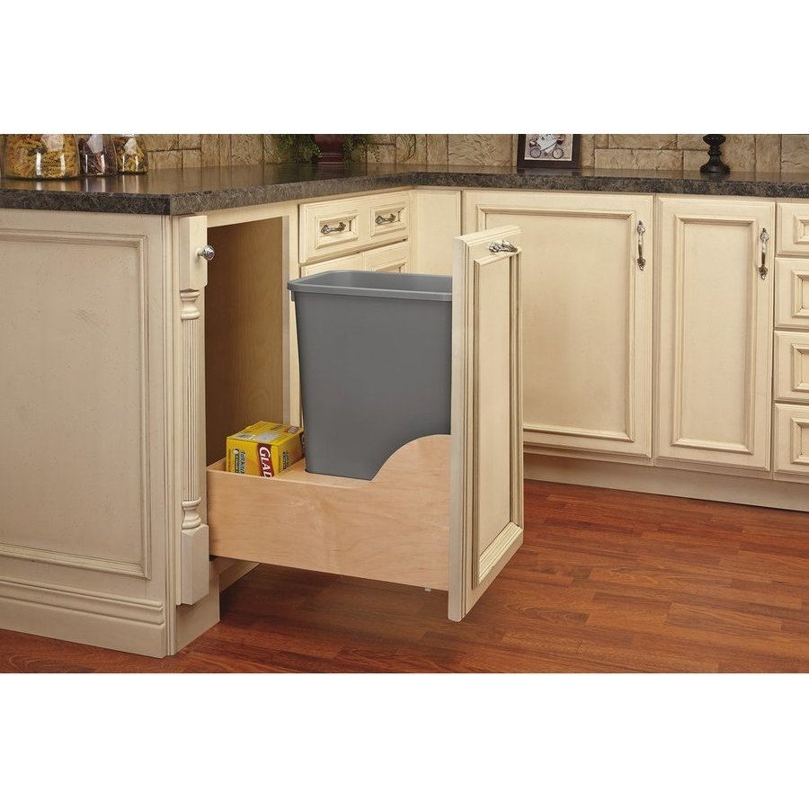 Rev-A-Shelf 4WCSC-1550DM-1, 50 Quart Single Trash Pull-Out Waste ...