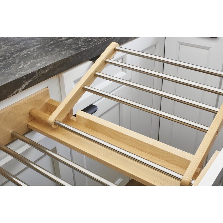 Rev-A-Shelf 4WDR-24HSC-1, 21 Inch Width Wood Drying Rack with BLUM Soft ...