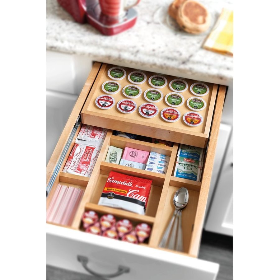 Rev-A-Shelf 4WTCD-18HSC-KCUP-1, Tiered K-Cup Drawer Organizer for 15 ...