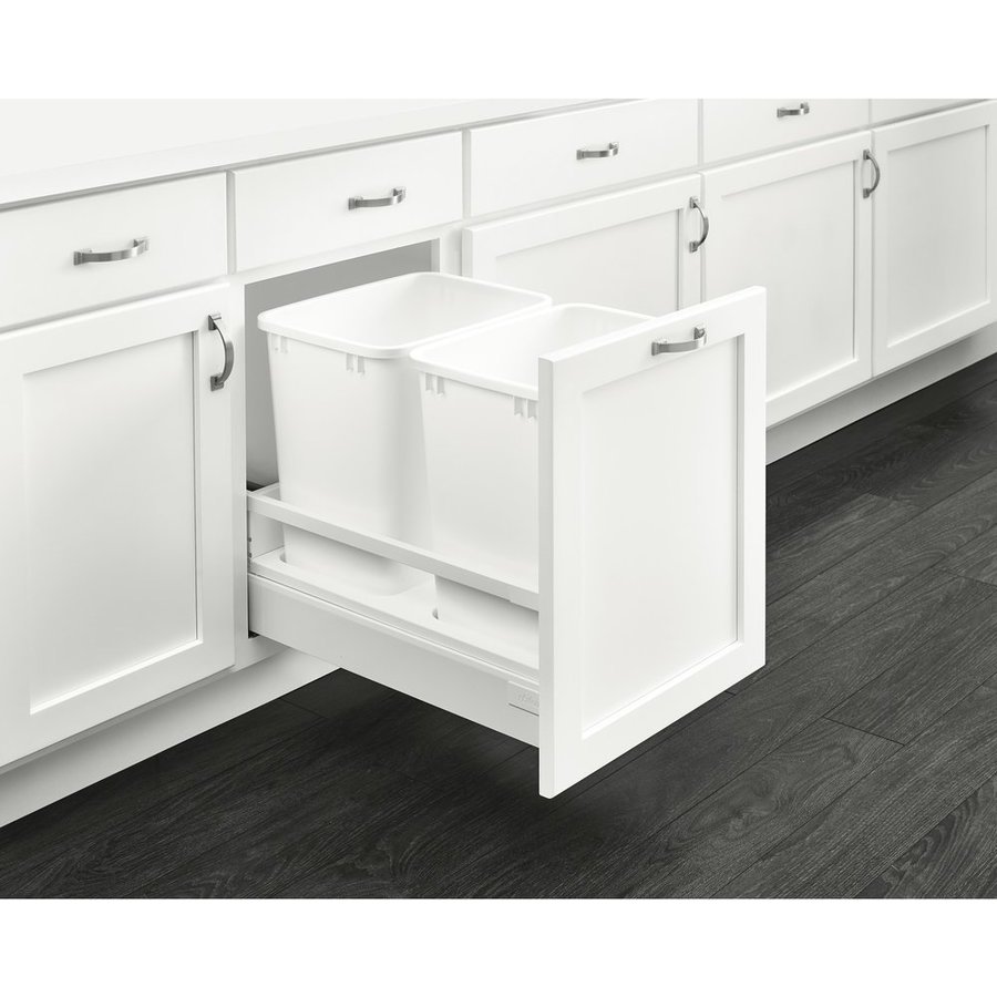 Rev-A-Shelf TWCSD-1850DM-2, Touch-to-Open, 50 Quart Double Trash Pull ...