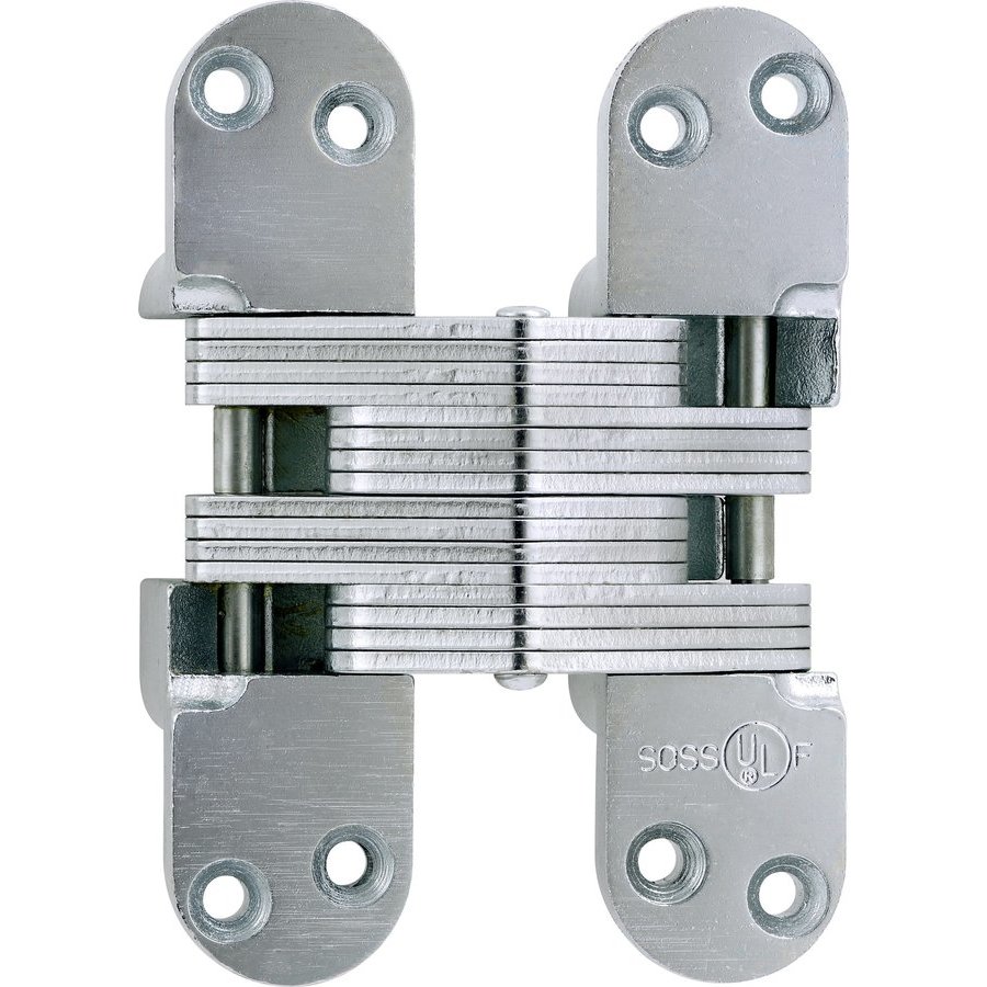 SOSS 220AS Fire Rated Heavy-Duty Invisible Hinge, 1-3/8 Inch Width x 5 ...