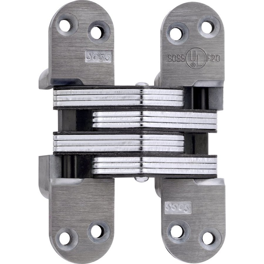Soss 218FRUNP, #218 Fire Rated Invisible Hinge Un-plated | CabinetParts.com