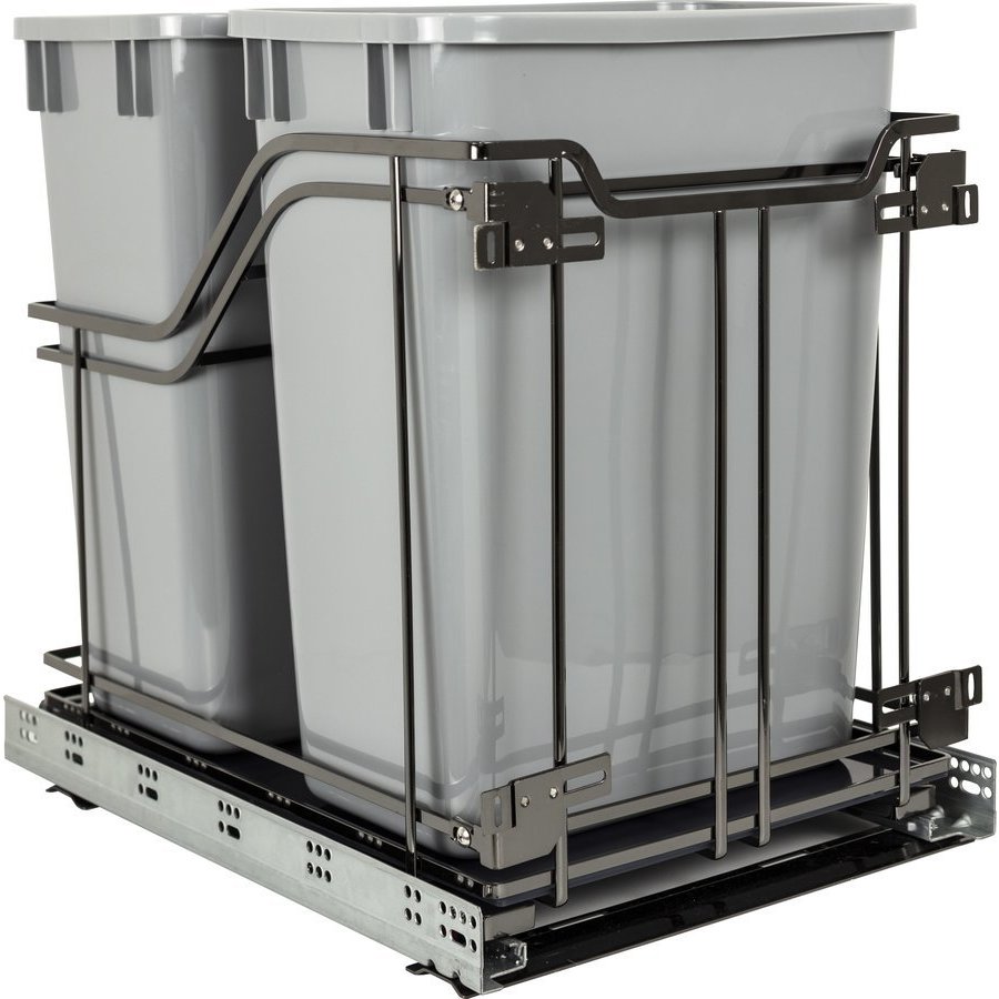 Hardware Resources SWS-MBMD35GBN, 2 x 35 Quart Storage with Style Metal ...