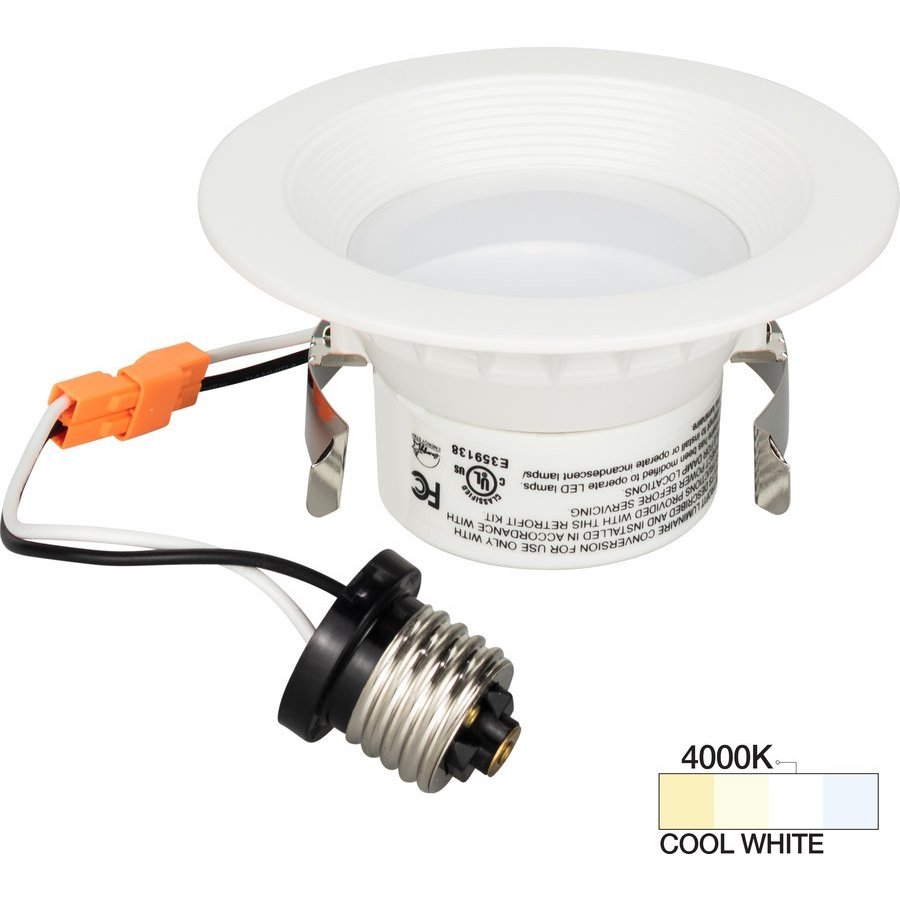 Task Lighting L-RC4-FR9-40, 4 Inch LED Trim for Recessed Can, 4000K ...