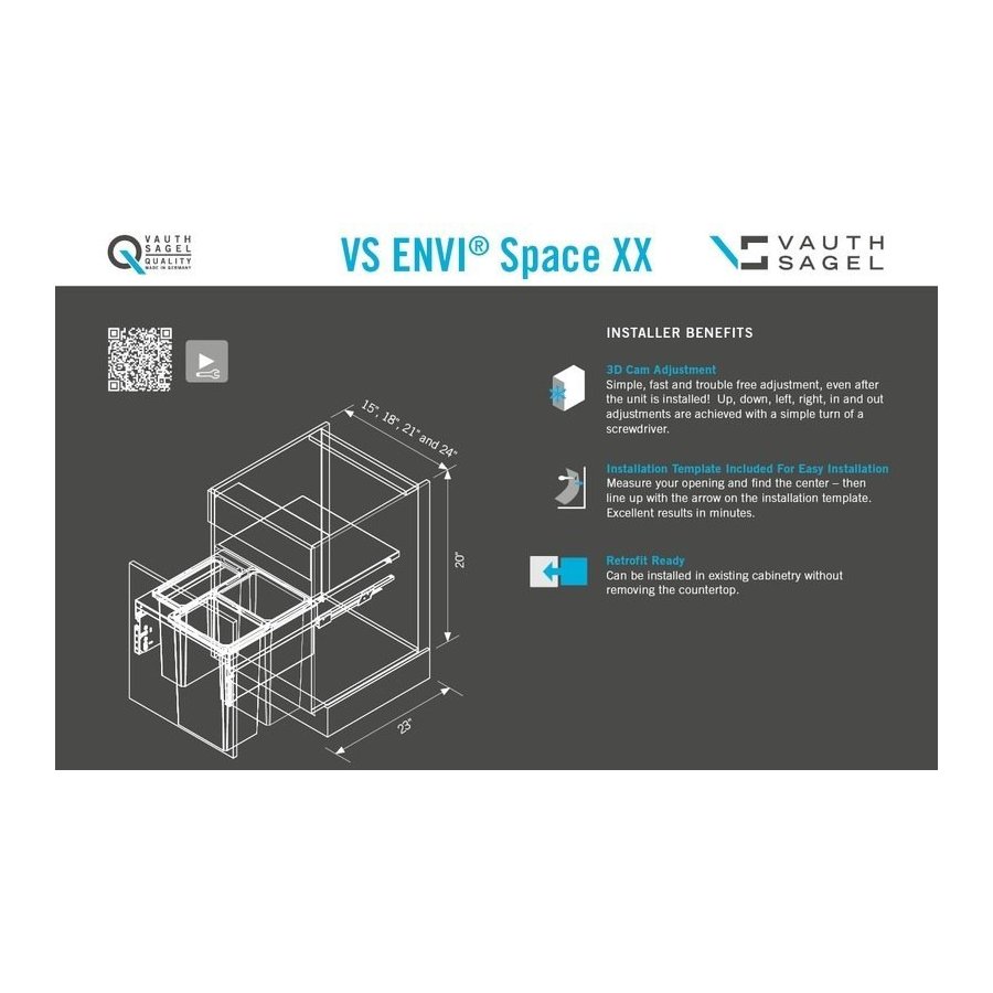 Vauth Sagel 10090009900, 37 Quart VS ENVI SPACE XX Pro Top Mount Full ...