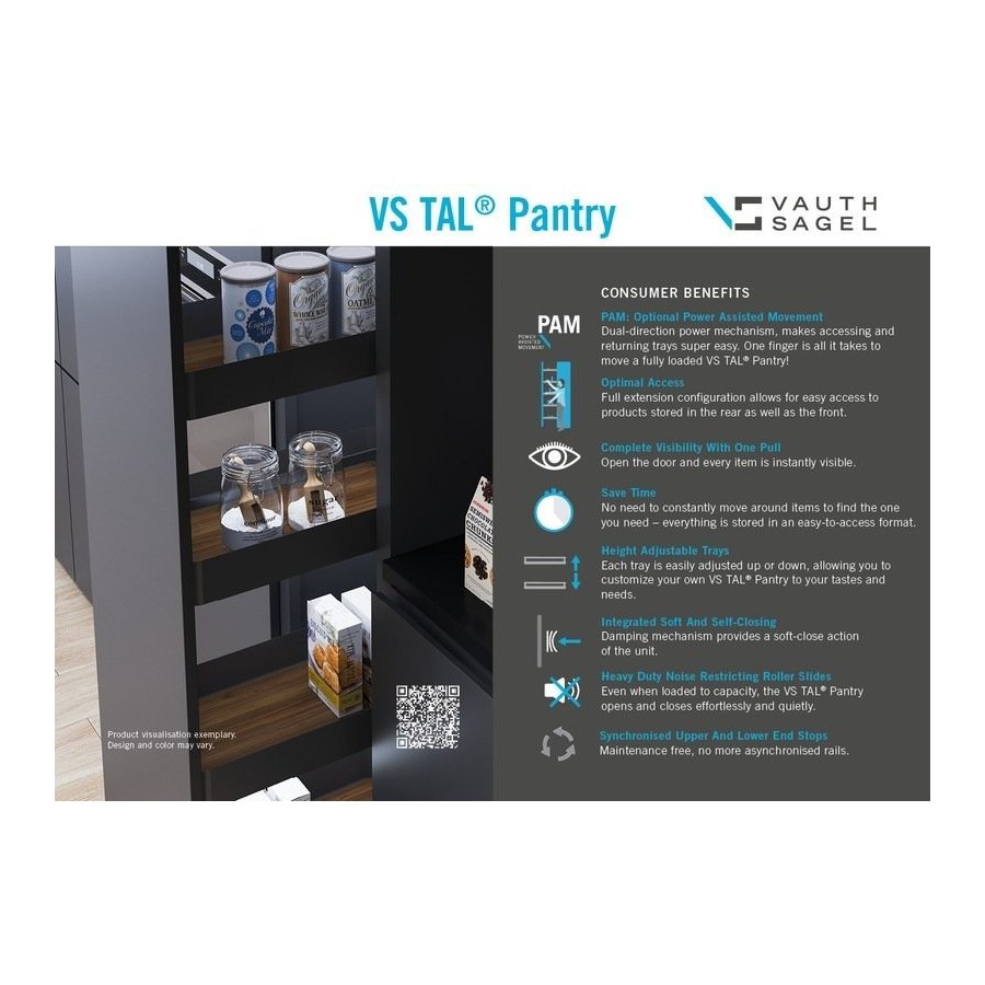 Vauth Sagel 90092000531, 74-3/4 Inch to 84-3/4 Inch Installation Height ...