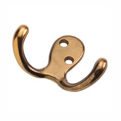 Hickory Hardware Double Utility Coat Hook Antique Brass P27115-AB ...